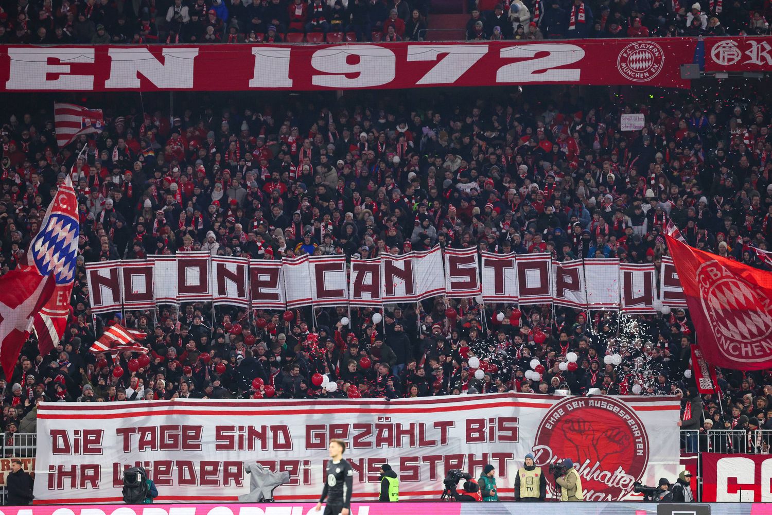 Provocative posters! Bayern ultras react to South Curve ban - FCBinside ...